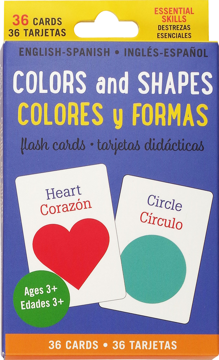 Bilingual Colors & Shapes Flash Cards (English/Spanish) – Kazoodles Toys