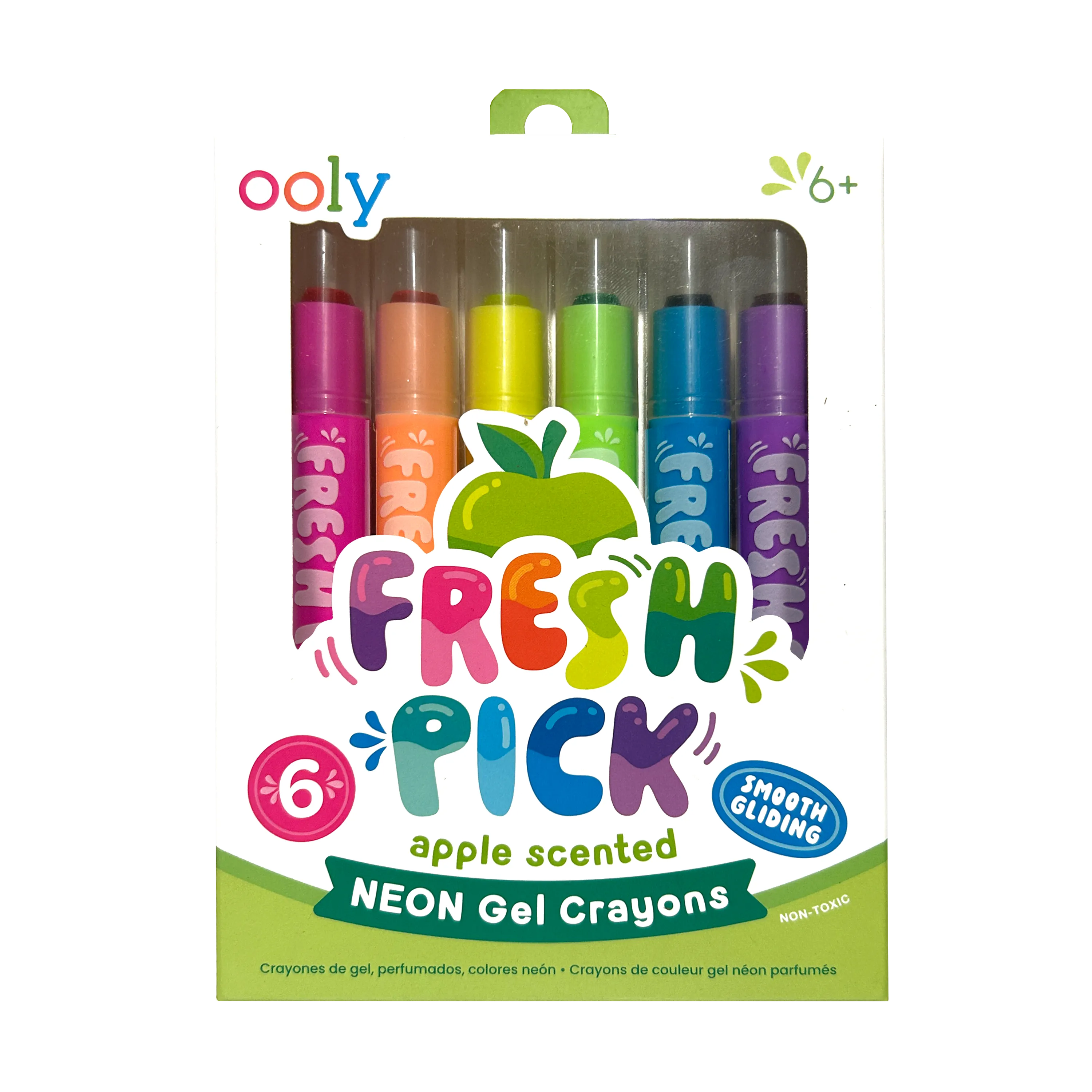 Fresh Pick: Apple Scented Gel Crayons (Set of 6) – Kazoodles Toys