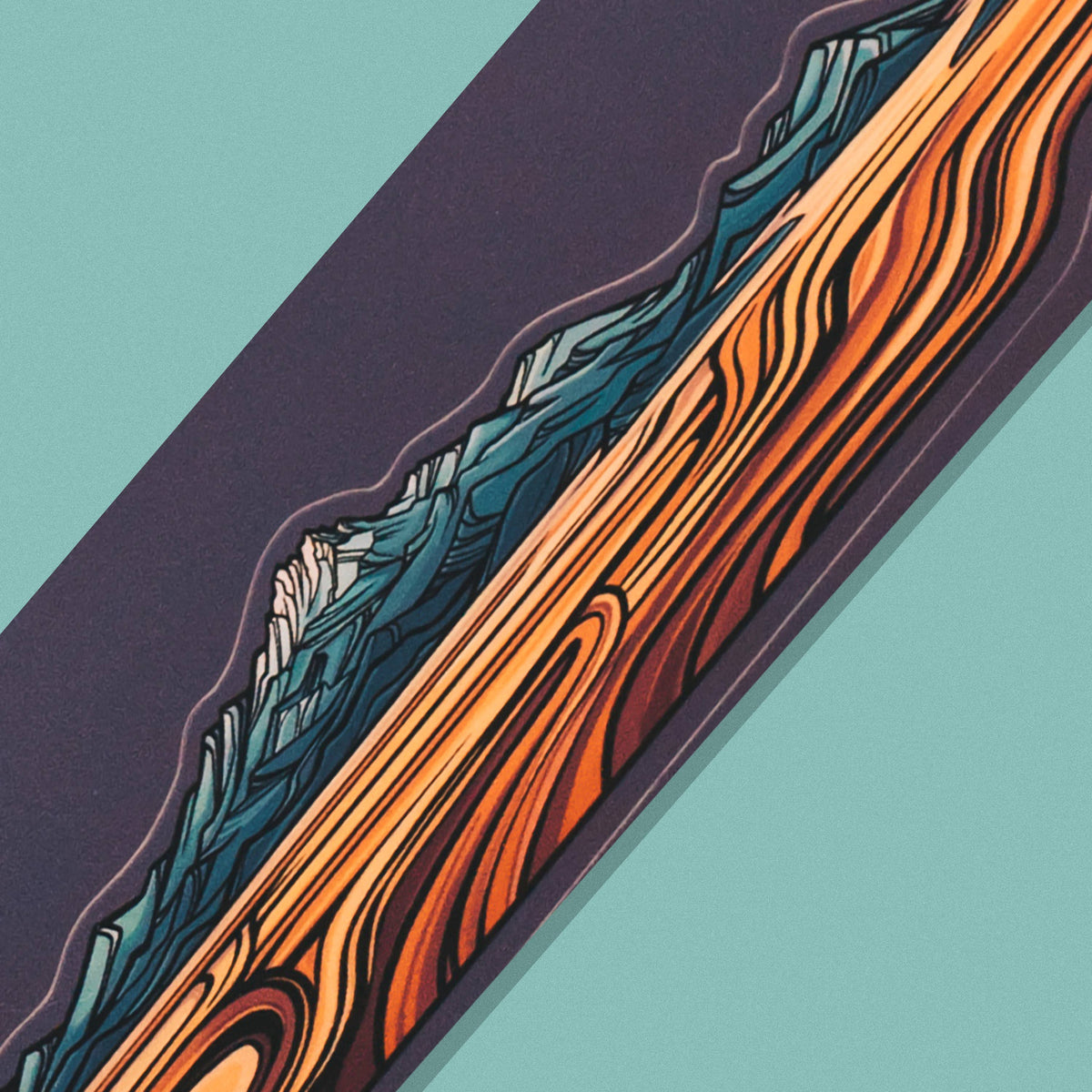 Puget Sound & Olympics Miniscape Sticker – Kazoodles Toys