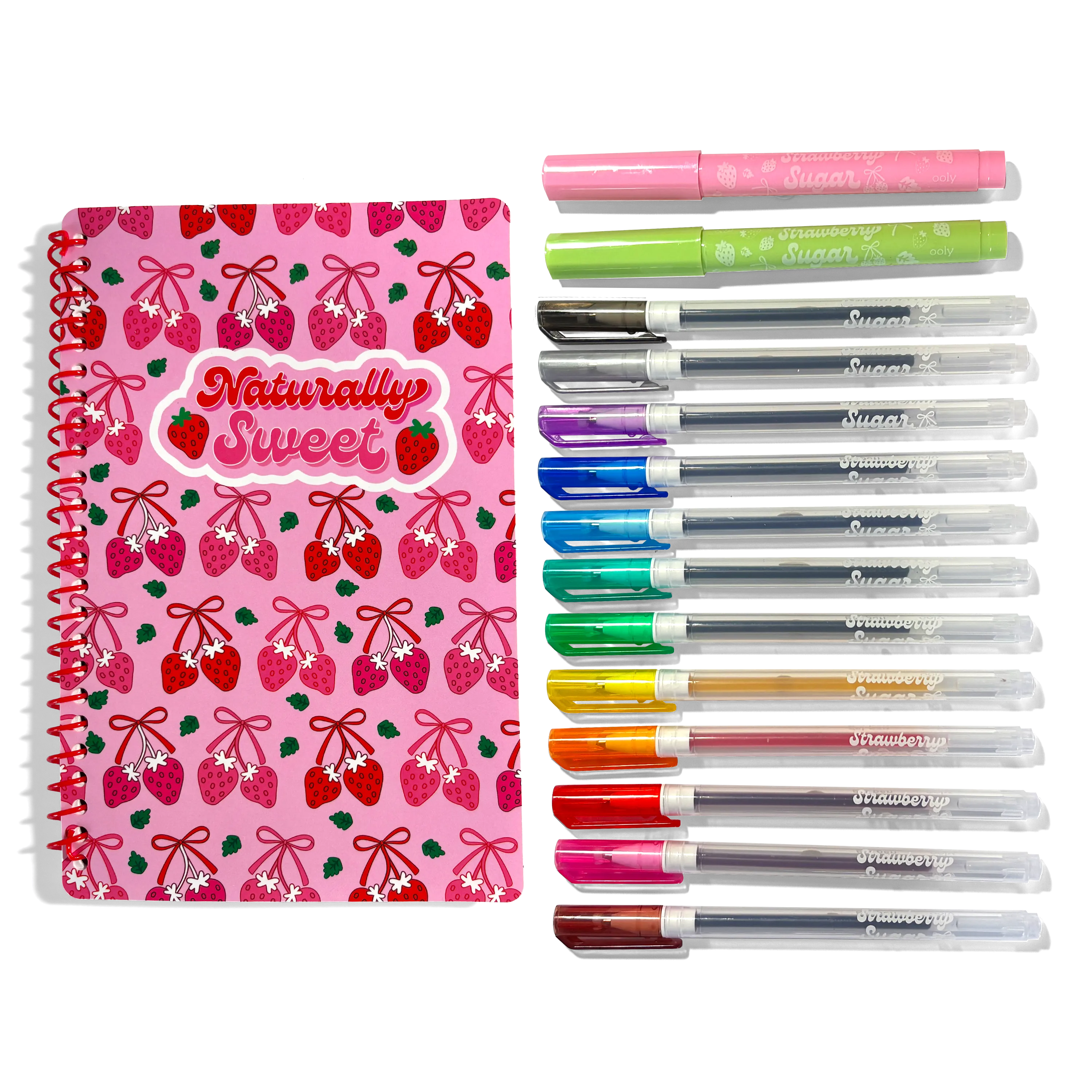 Strawberry Sugar: Scented Gel Pen & Highlighter Writing Kit – Kazoodles ...
