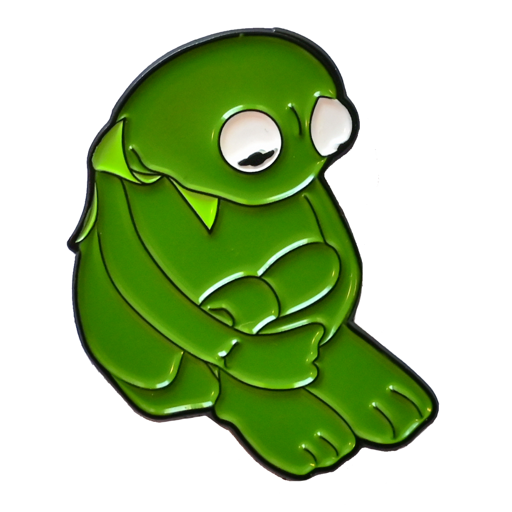 Sad Kerm Meme Soft Enamel Pin – Kazoodles Toys